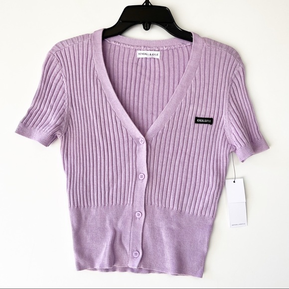Kendall & Kylie | Sweaters | Kendall Kylie Short Sleeve Button Down ...